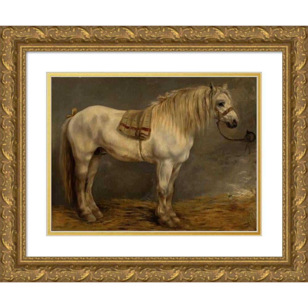 Piotr Michałowski 14x12 Gold Ornate Wood Frame and Double Matted Museum ...