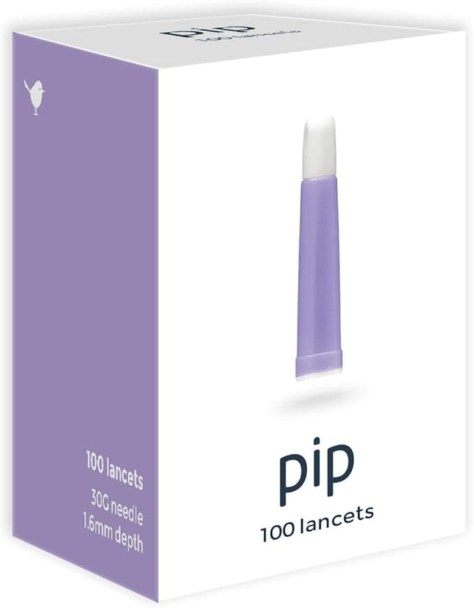 Pip 100 Lancets | All-in-One 30G-1.6mm Diabetes Safety Lancets ...