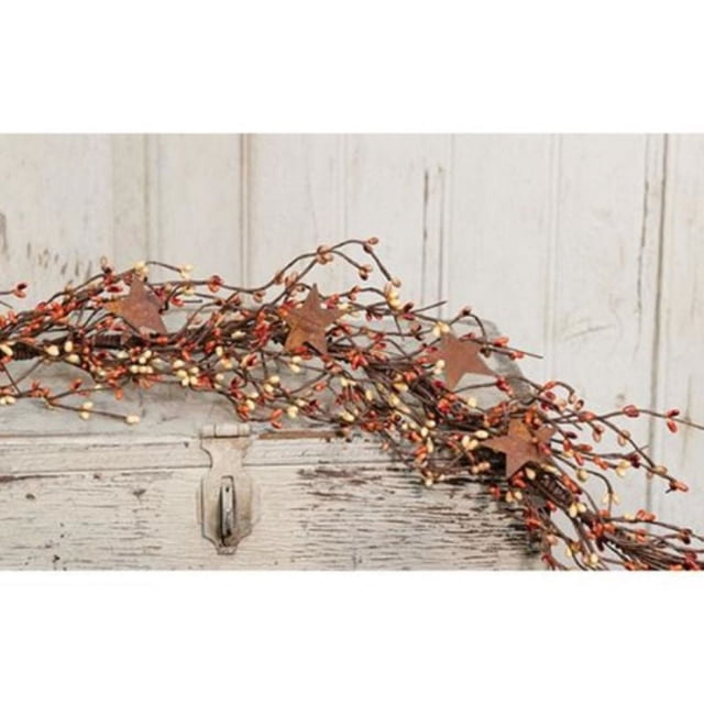 Pip Berry Garland With Stars Pumpkin Spice 40" - Walmart Business Supplies