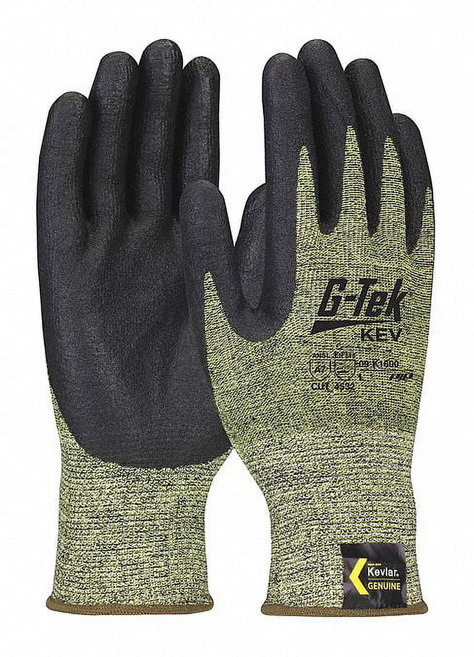 Pip G-Tek,Kevlar(R) Brand Fiber,Yl/Bk,M,PK12 09-K1600/M - Walmart.com