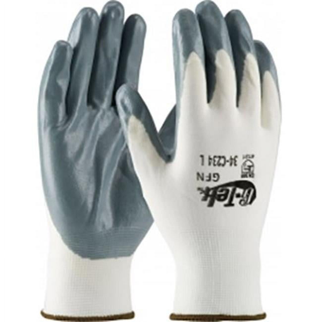 Pip Glove 34-C234-L Seamless Knit Nylon Glove with Nitrile Coated Foam ...