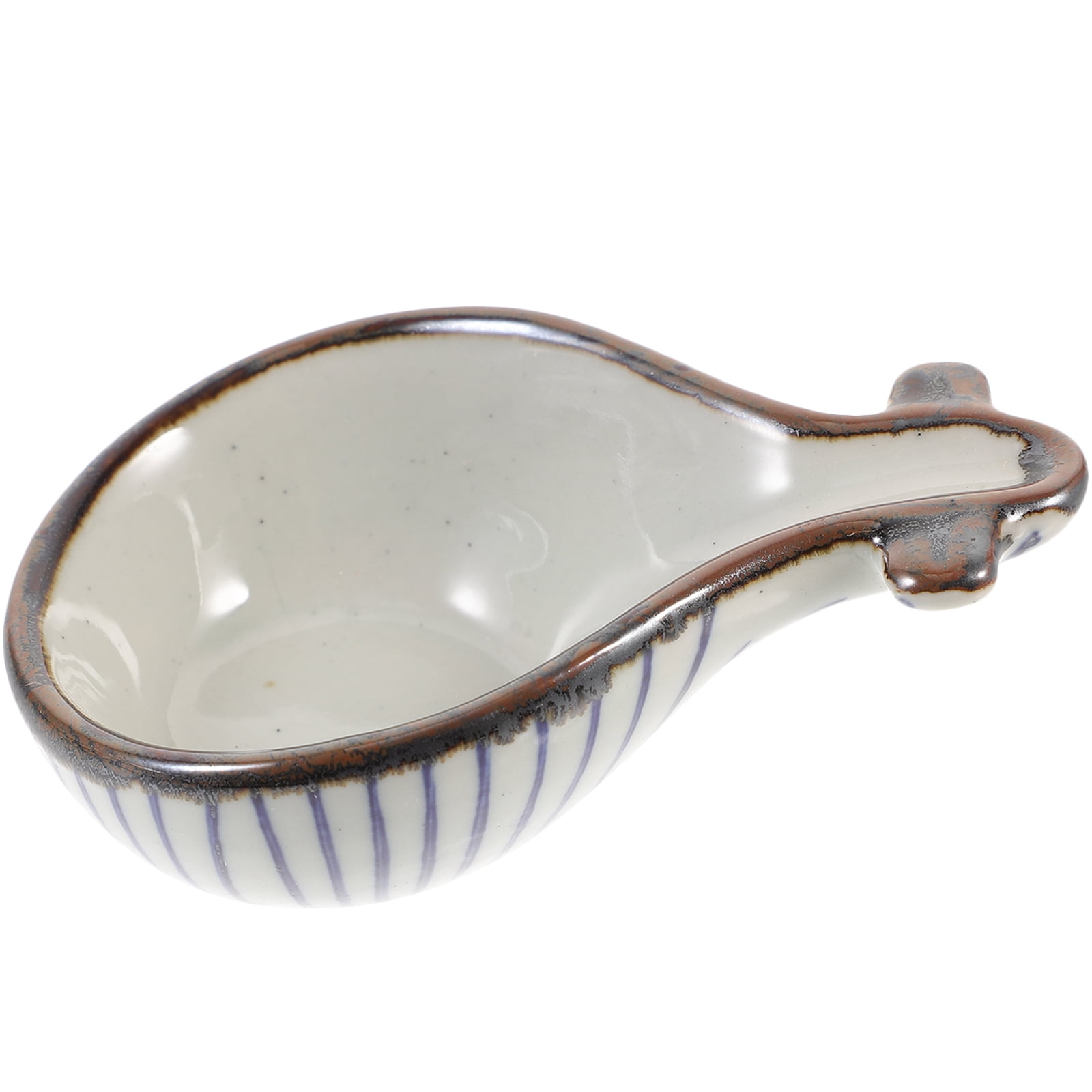 Pipa Shaped Saucer Appetizers Ceramic Dish Table Top Decor Small ...