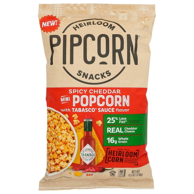 Pipcorn Heirloom Snacks® Pipcorn Heirloom Mini Popcorn 4.5 Ounce Pack ...