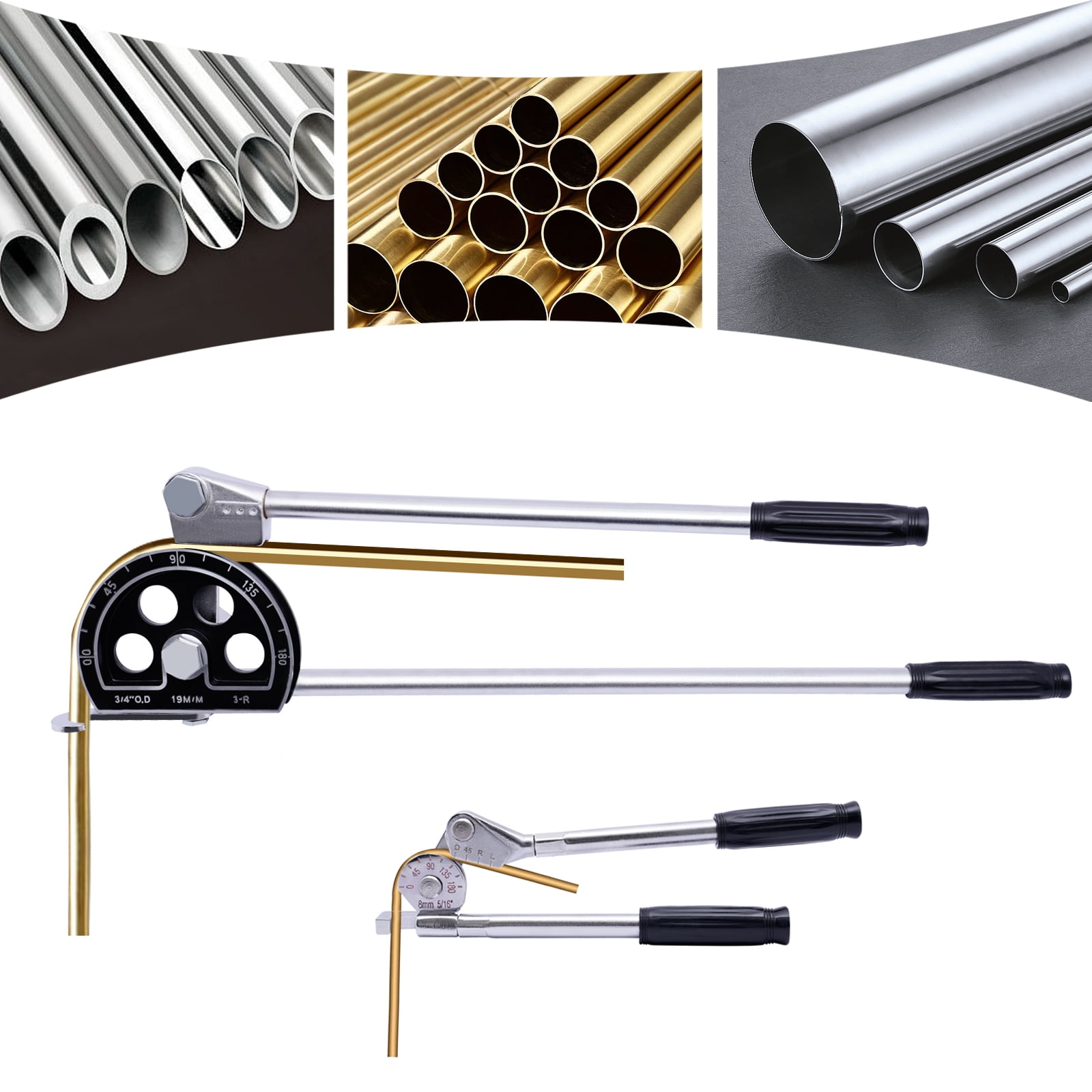 Pipe Bender with Aluminum and Steel Construction, Adjustable from 0 to ...