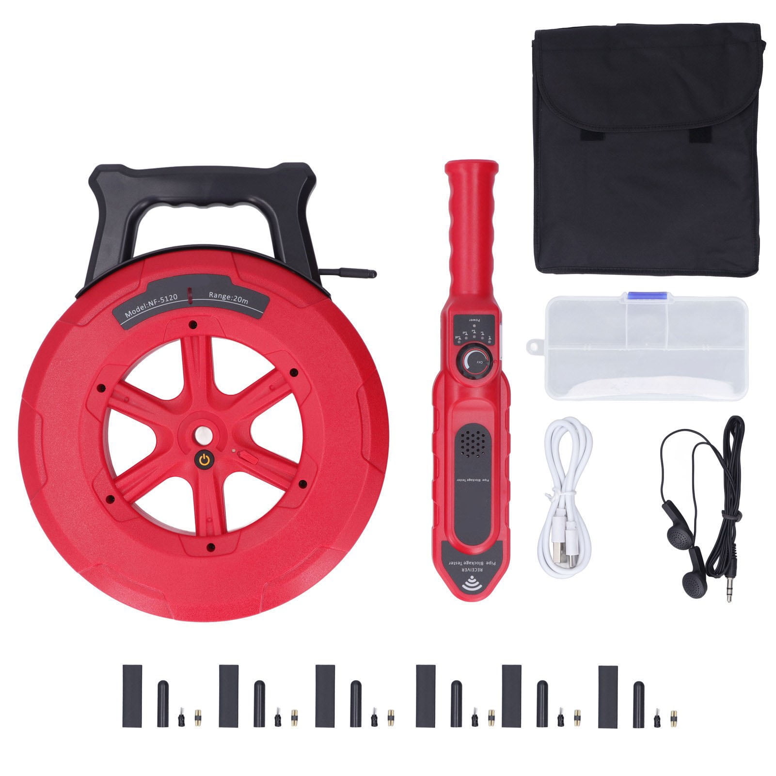 Pipe Blockage Detector with 7 Probes Underground Pipeline Clogging ...