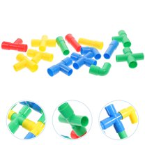 TOWER TUBES Stem Fort Building Kit - 510 Pieces for Kids 7+, Indoor and ...
