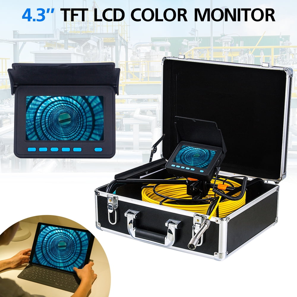 Pipe Camera,17mm Snake Camera Pipeline Camera Borescope With 4.3 Camera ...