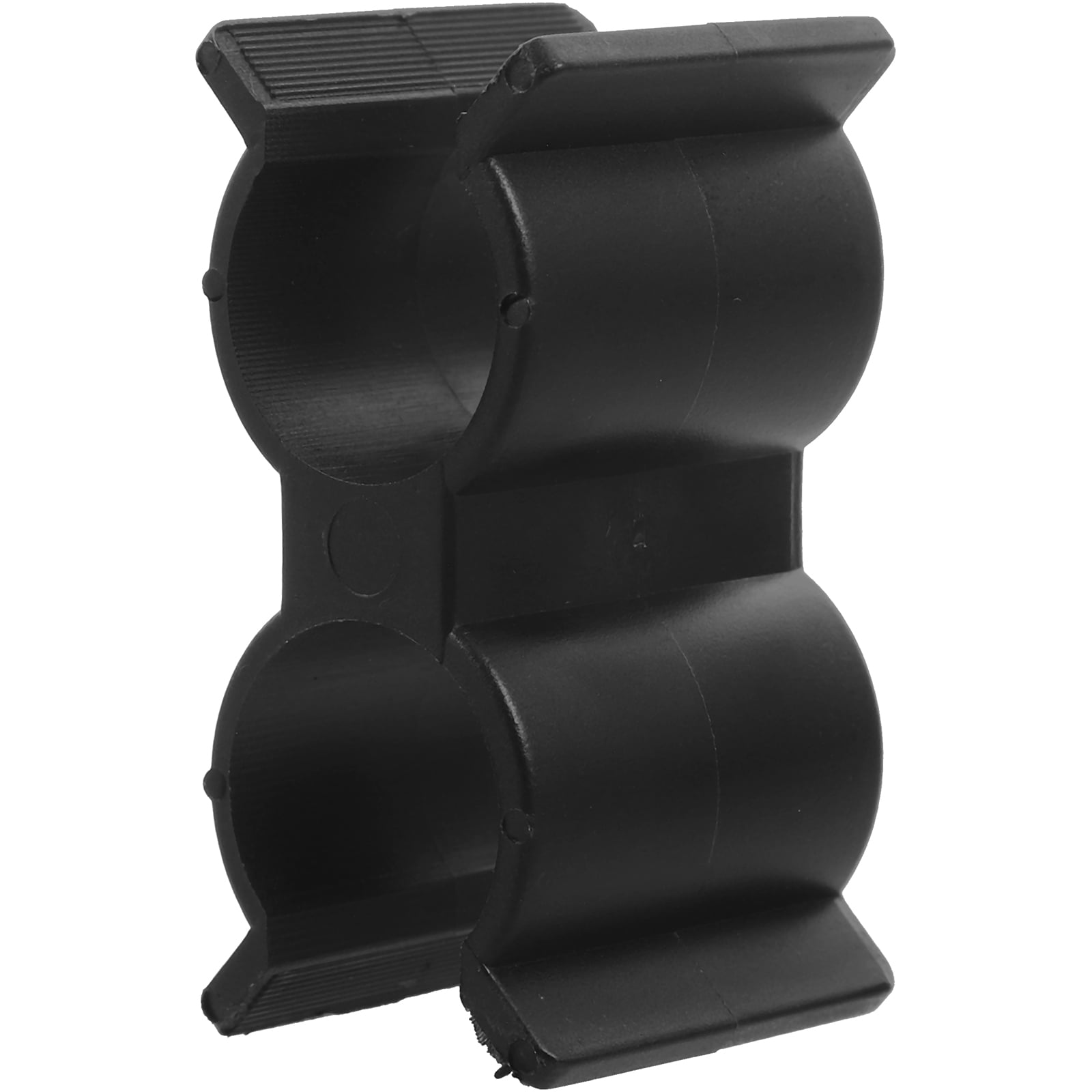 Double Pipe Clamp for Yacht in Black PP Material Lightweight Strong and ...