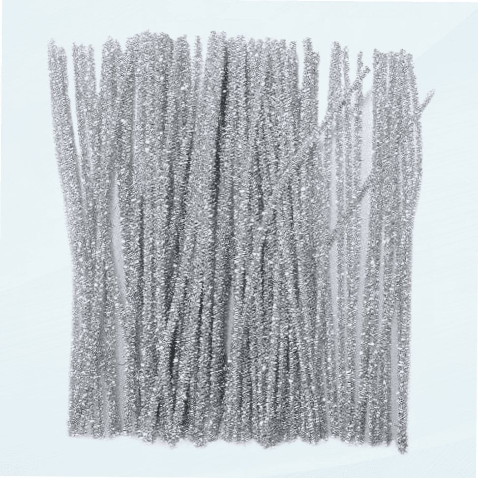 Pipe Cleaners, 100 PCS 12 Inch Glitter Sparkle Creative Arts Stems Pipe ...