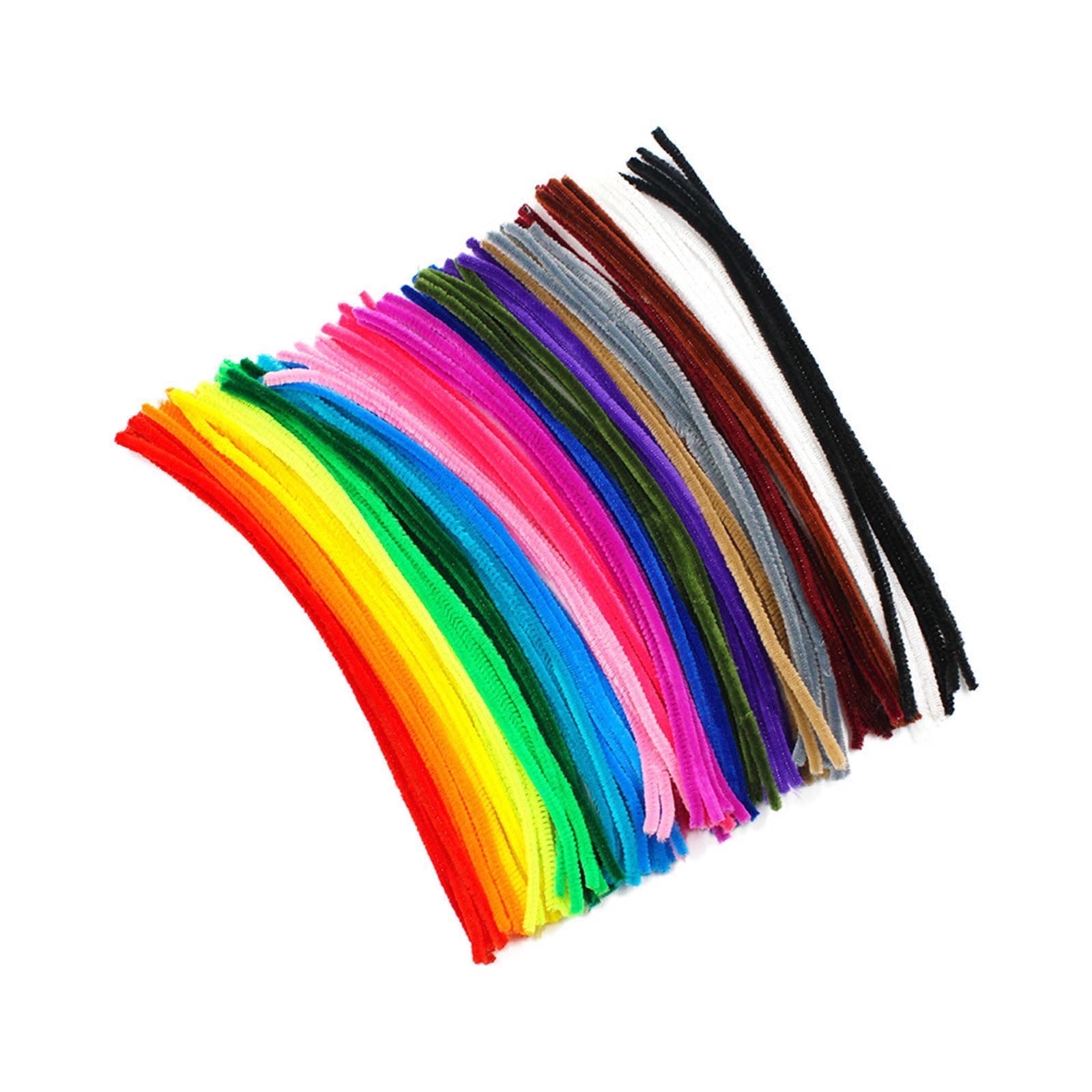 Pipe Cleaners 100 Pack | 8 Assorted Candy Colors | 6mm x 12 Inch Craft ...