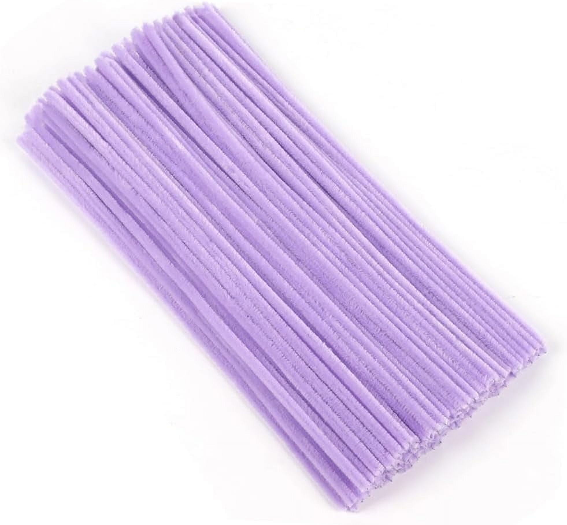 Pipe Cleaners, 100 Pieces Taro Purple Chenille Stems Craft, 12 inch ...