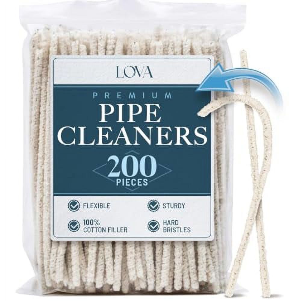 Pipe Cleaners Bulk (200 Hard Bristle) Easily Cleans and Craft! Arts and ...