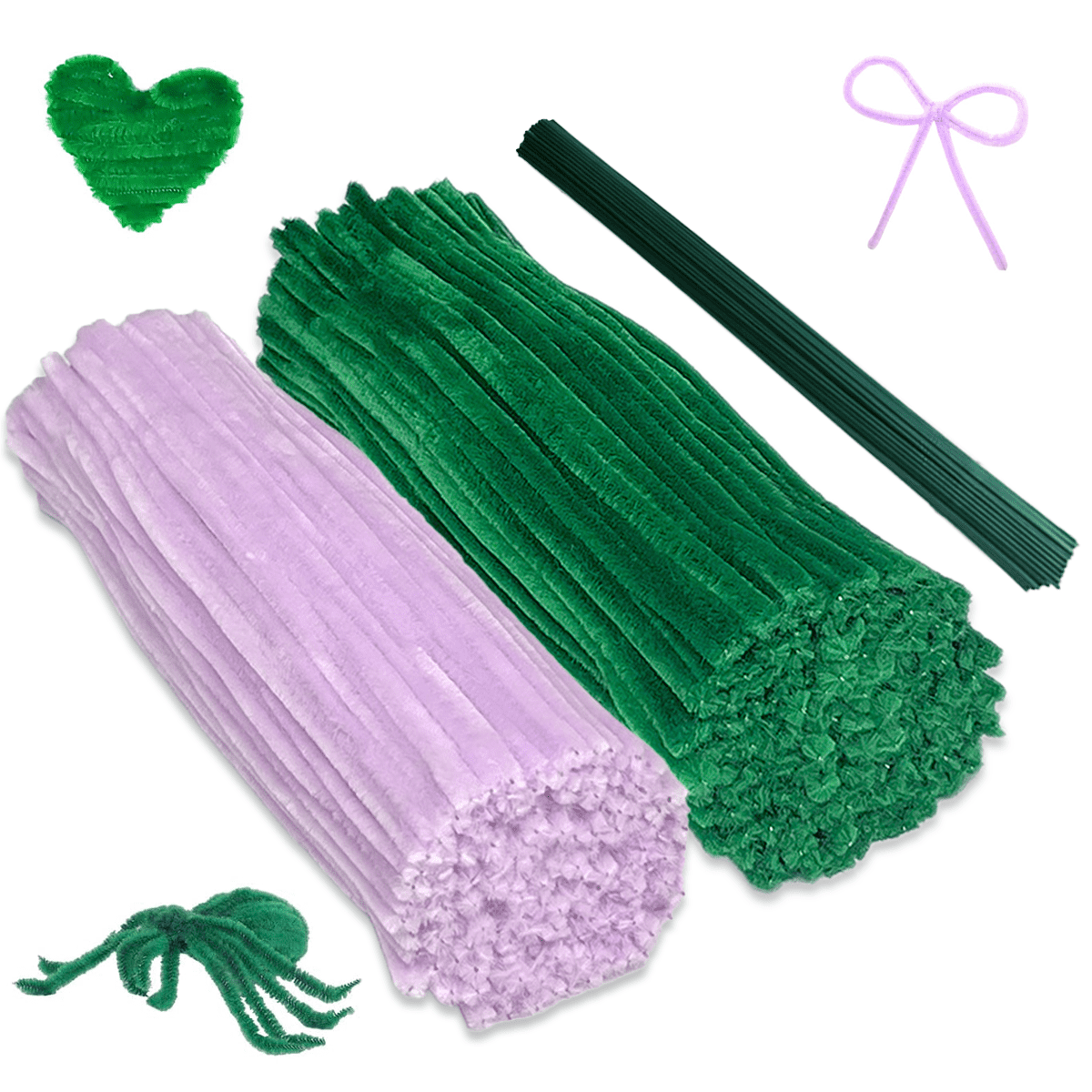 Pipe Cleaners Chenille Stem Set,Easter Fuzzy Sticks Pipe Cleaners Bulk ...