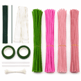 400PCS Pipe Cleaners Craft Kit,Chenille Stems for DIY Flower Making ...