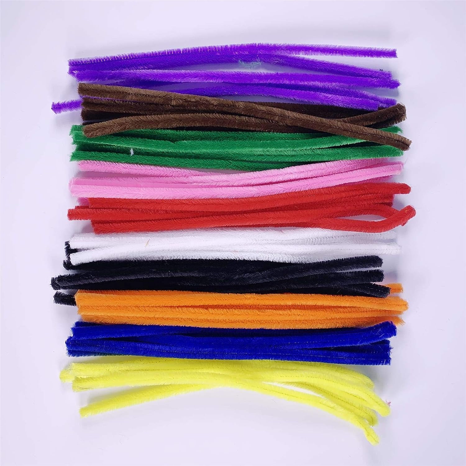 Pipe Cleaners Giant Thick Long Bright Coloured 50 pack 30cm Craft Stems ...