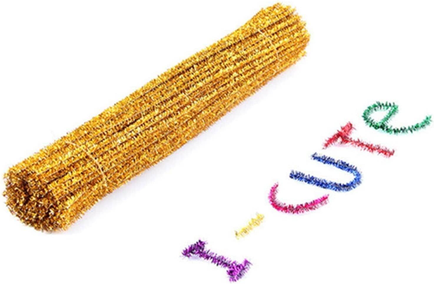 Pipe Cleaners Glitter Chenille Stems Pipe Cleaners Plush Tinsel Stems ...