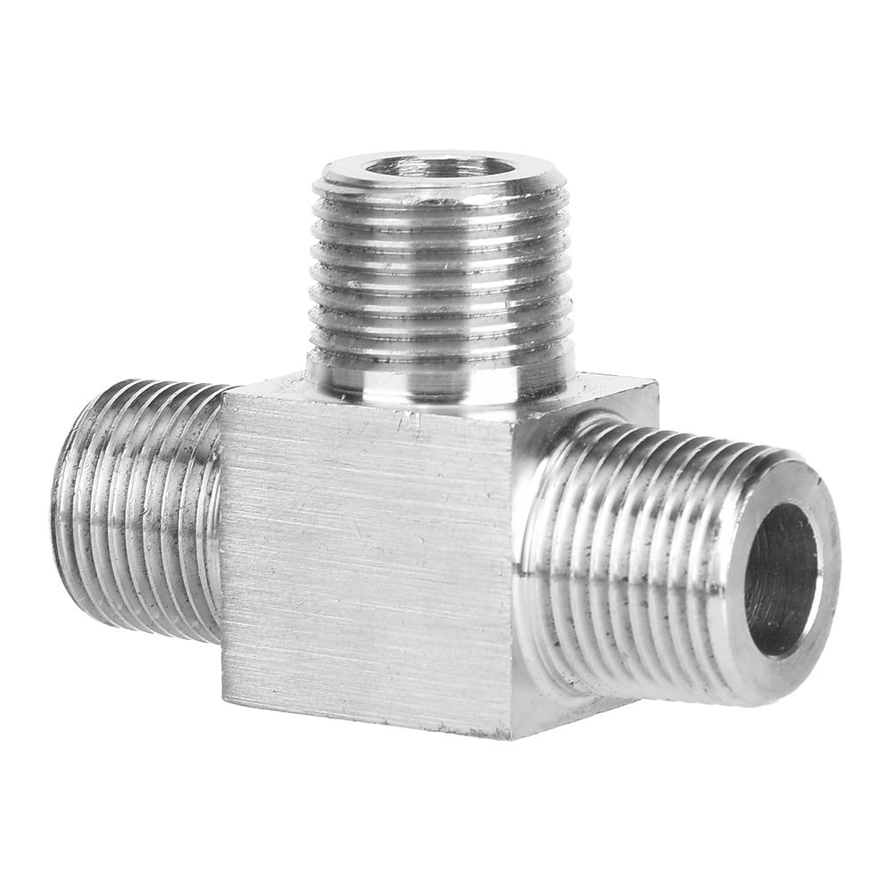 Pipe Connector,Male Thread Connector,3 Way Pipe Fittings 304 Stainless ...
