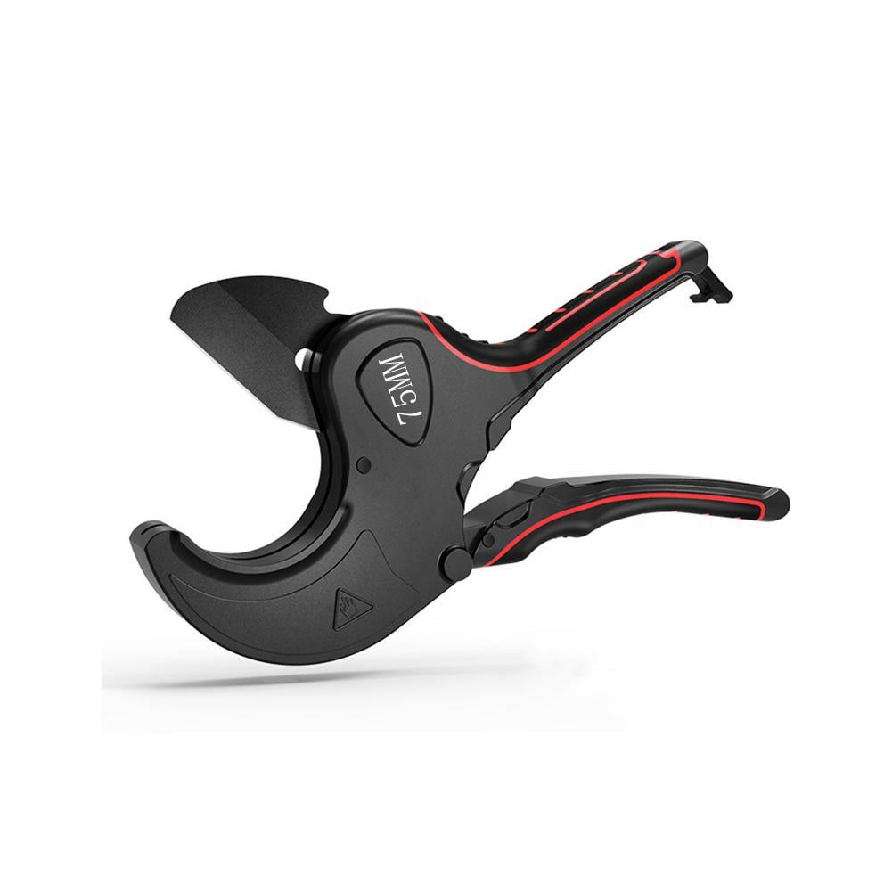 Pipe Cutter 75mm Aluminum Alloy Body Ratchet Scissors PVC~ Tube Cutter ...