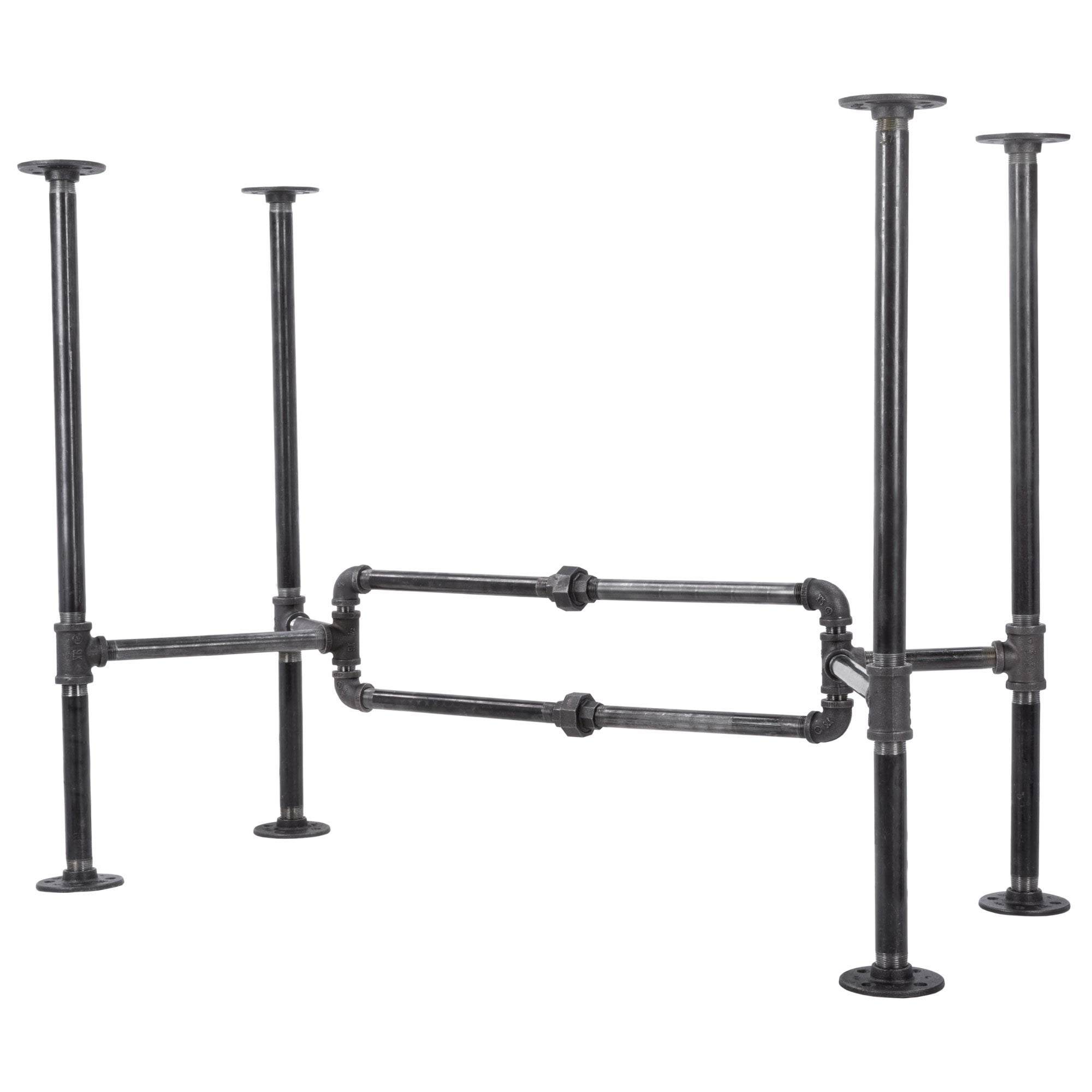 Pipe Décor "O" Design Desk Kit Industrial Steel Pipe - Walmart.com