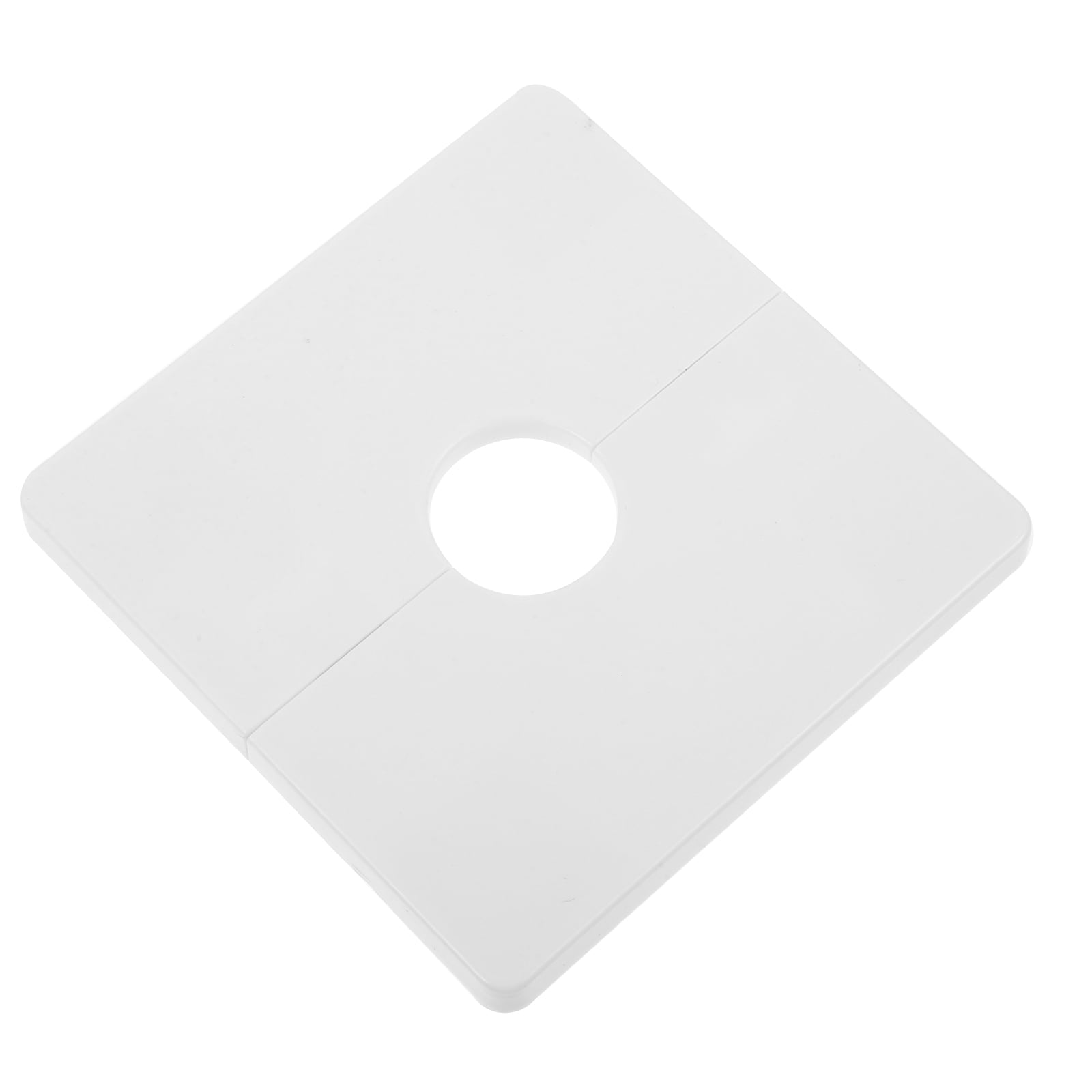 White PVC Pipe Cover Plate for Water Pipes and Air Conditioning Holes ...