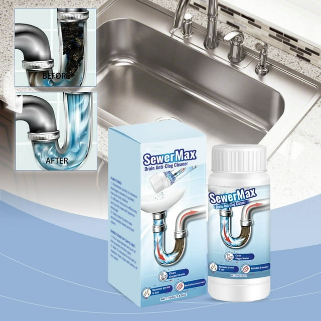 Pipe Drain Cleaner | Powerful Sewer Clog Remover | Enzyme-Based High ...