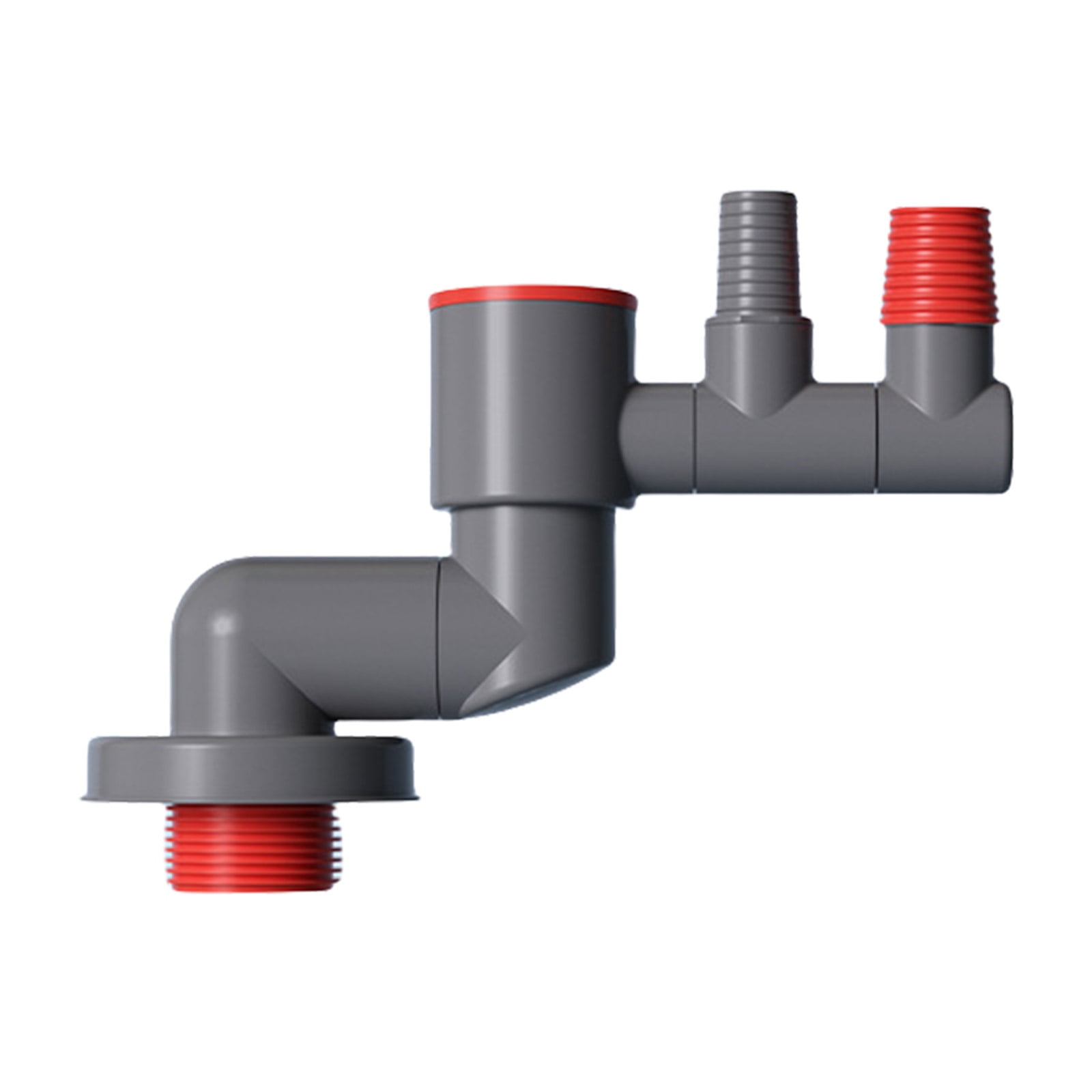 Pipe Drainpipe Connector Overflows Water Drain Pipe Joint Basins Sewer ...