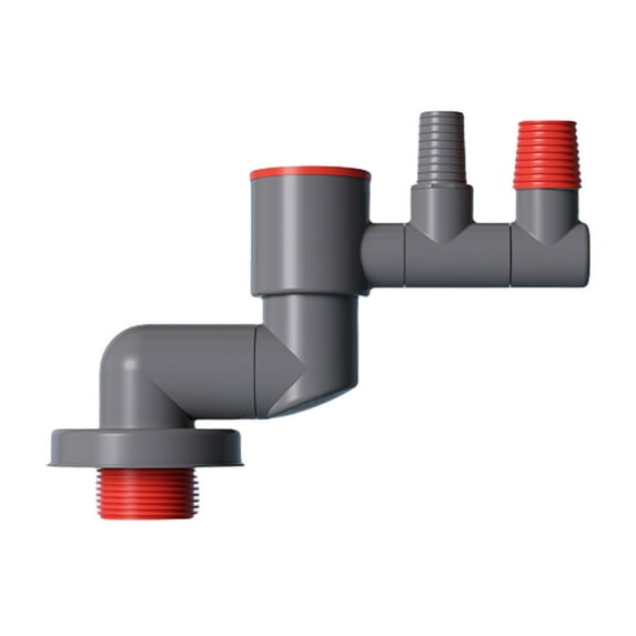 Pipe Drainpipe Connector Overflows Water Drain Pipe Joint Basins Sewer ...