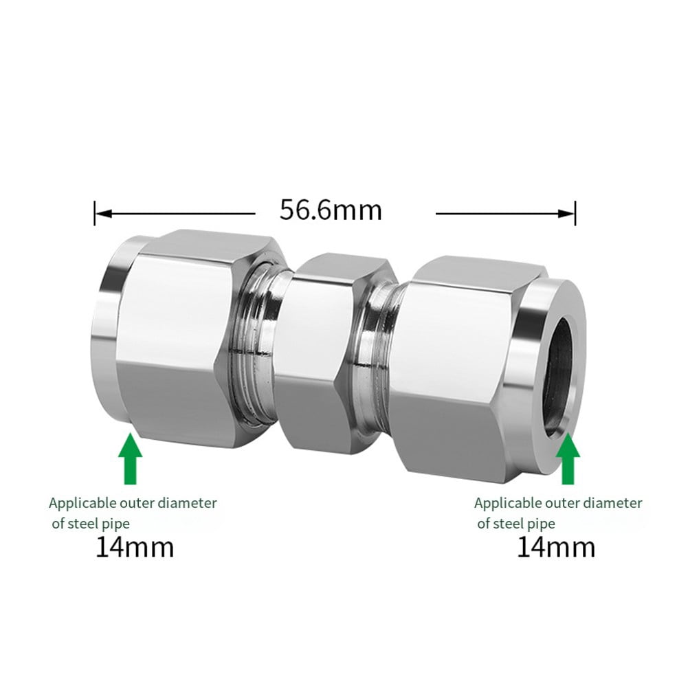 Pipe Ferrule 304 Stainless Steel Joint Threaded Ferrule Straight ...