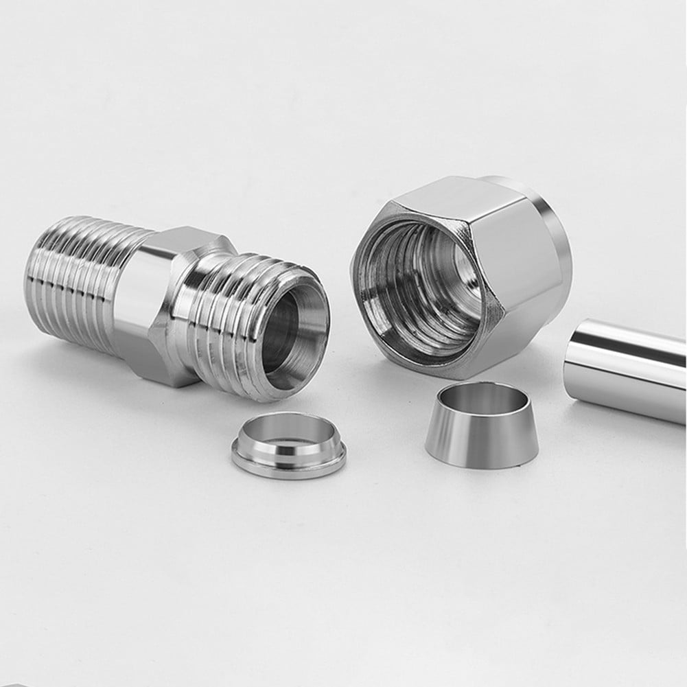 Pipe Ferrule 304 Stainless Steel Joint Threaded Ferrule Straight ...