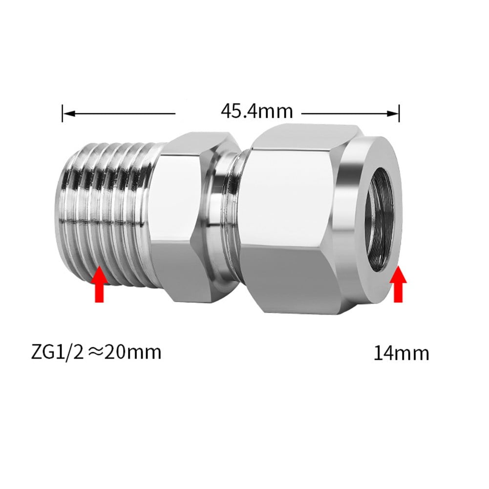 Pipe Ferrule 304 Stainless Steel Joint Threaded Ferrule Straight ...