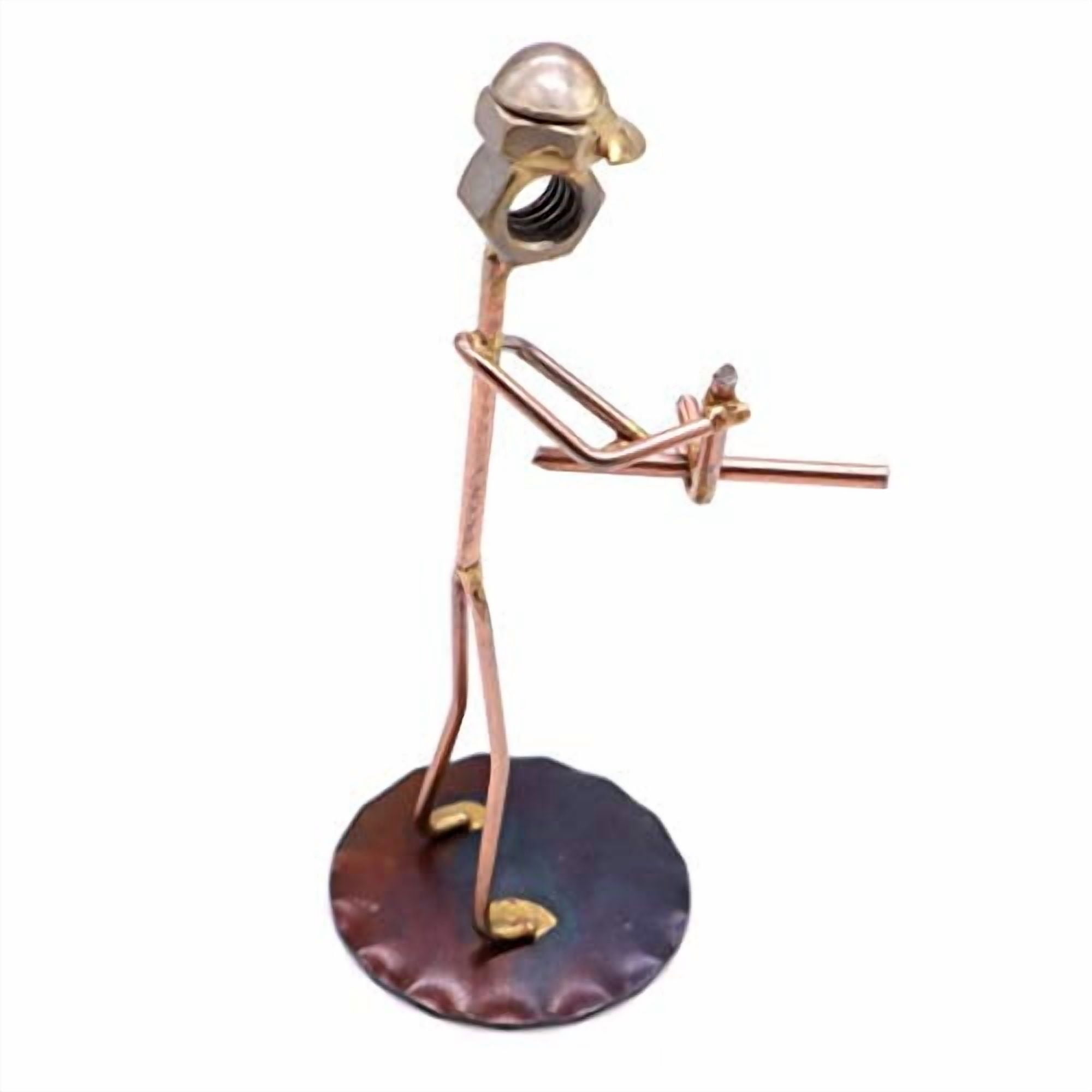 Pipe Fitter Collectible Handmade Metal Art Figurine, Desk Accessories ...