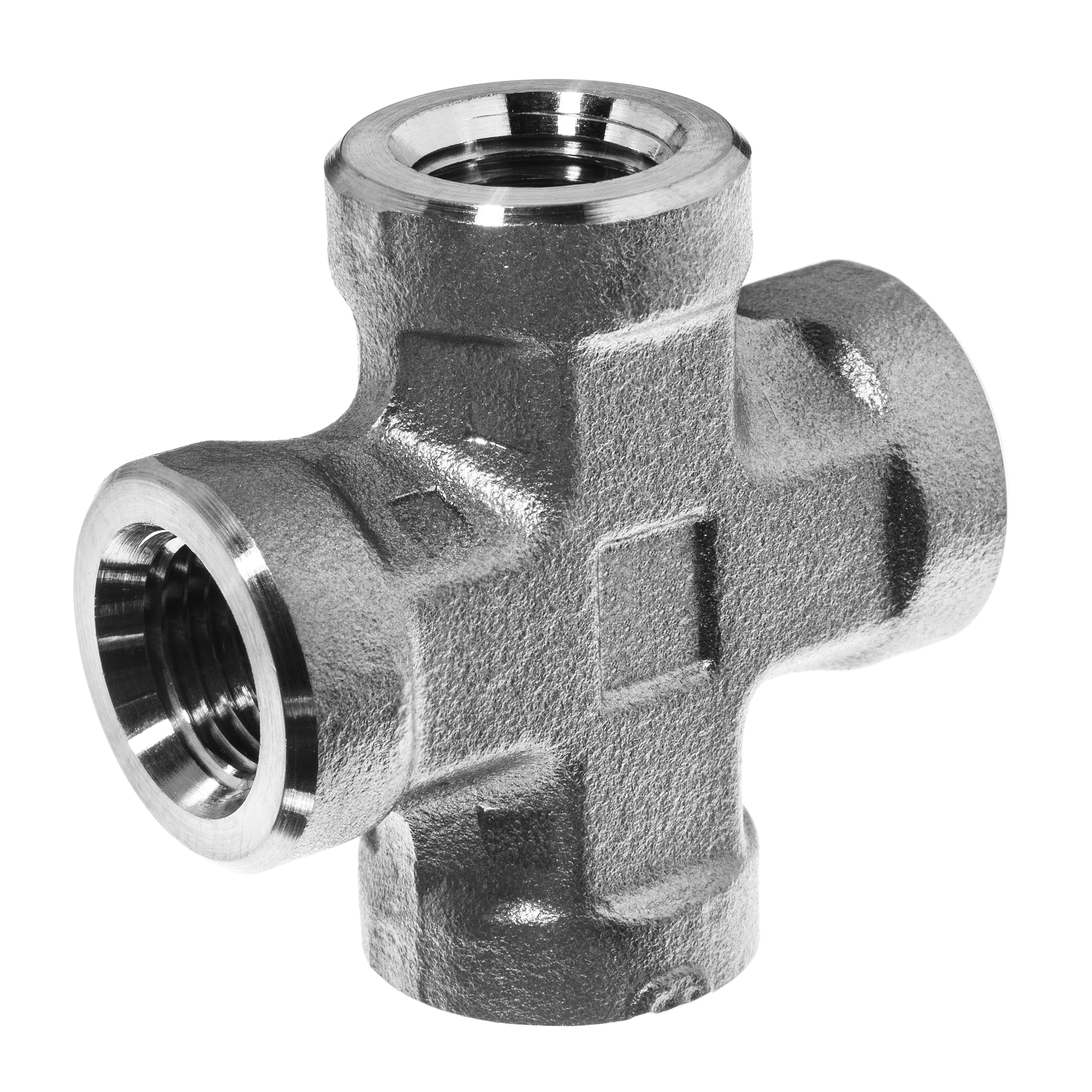 Pipe Fitting - 316 Stainless Steel - Instrumentation - Female Cross - 3 ...