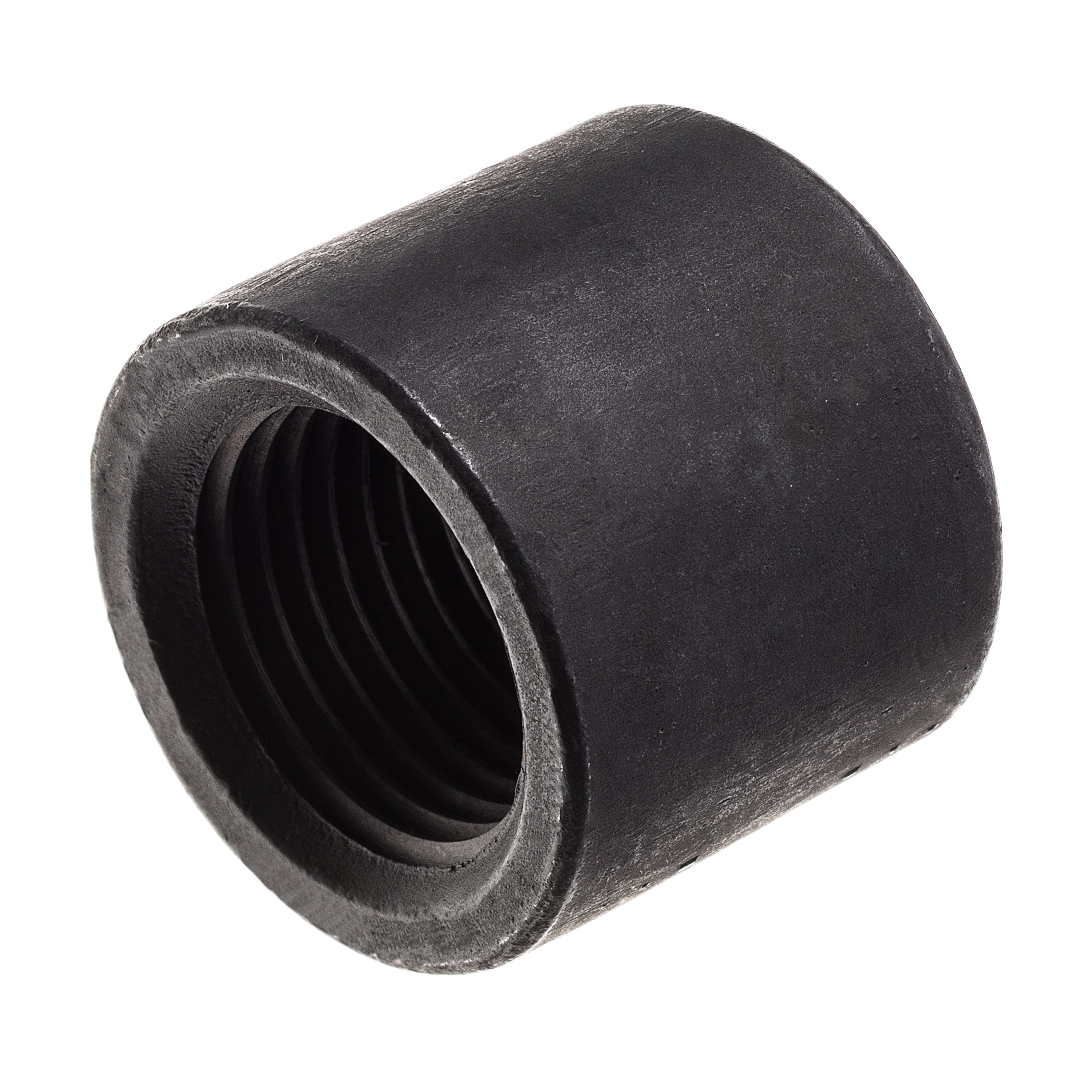 Pipe Fitting - Black-Coated Steel - Class 3,000 - Half Coupling - 1/2 ...