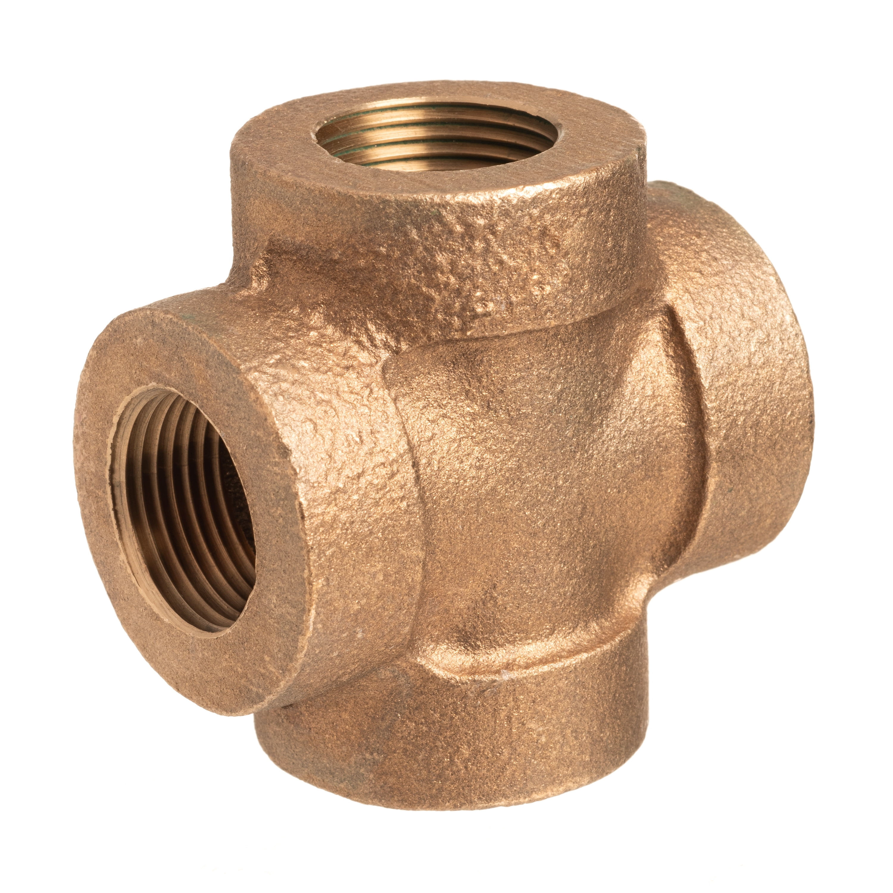 Pipe Fitting - Brass - Class 250 - Cross - 2" NPT Female - Walmart.com