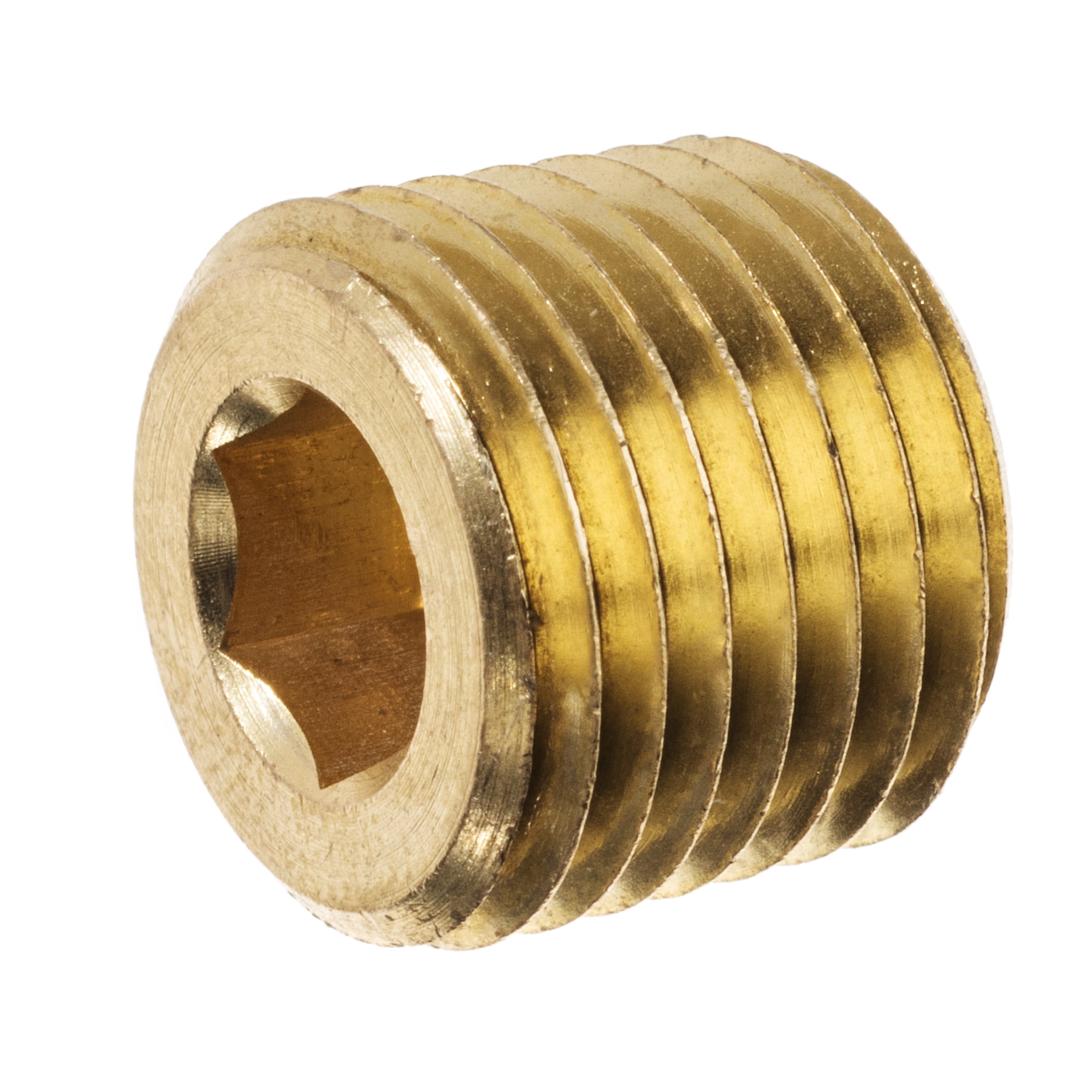 Pipe Fitting - Brass - Instrumentation - Hex Socket Plug - 1/2" NPT ...
