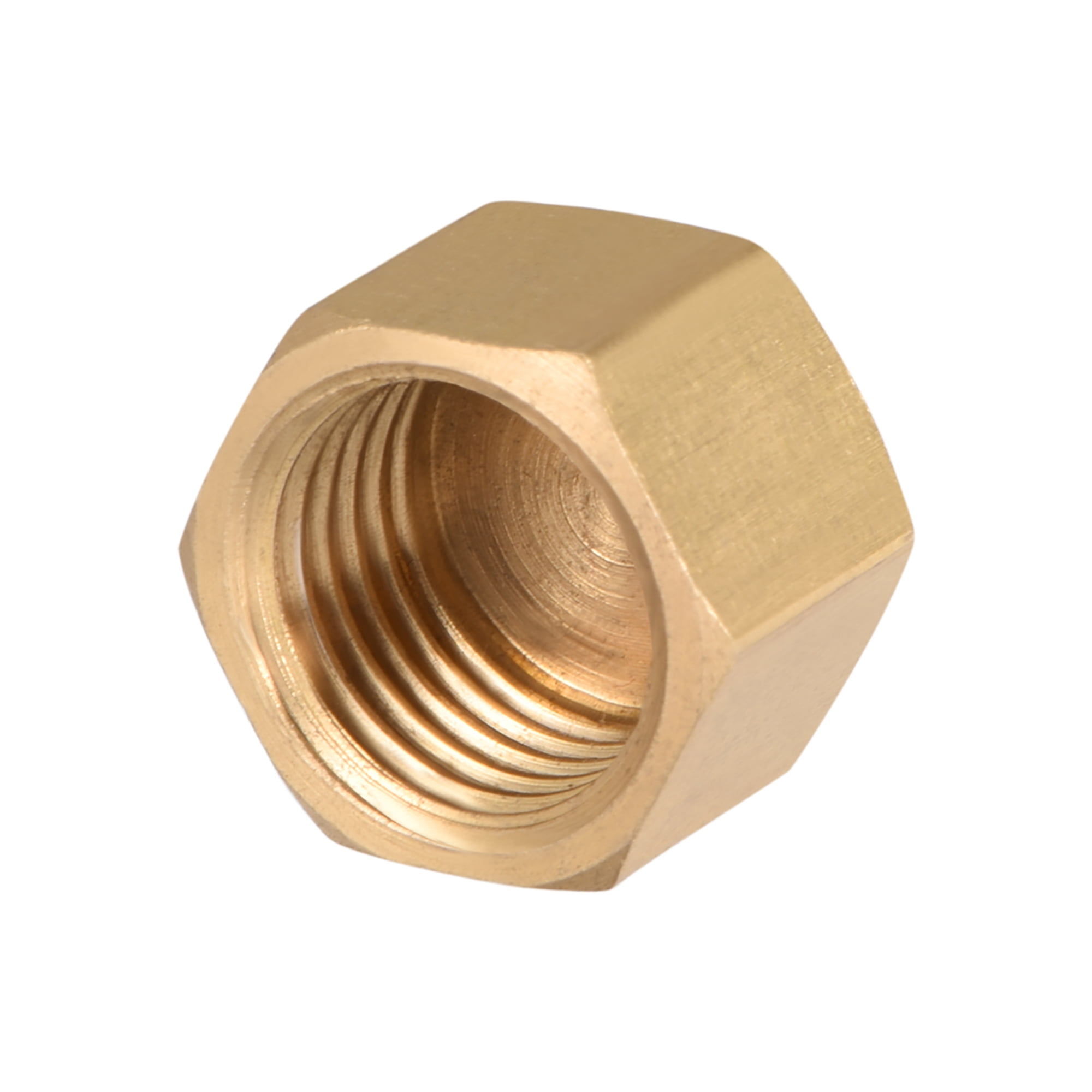 Pipe Fitting Cap, Brass Hex Female Thread Hose Connector, for Garden ...