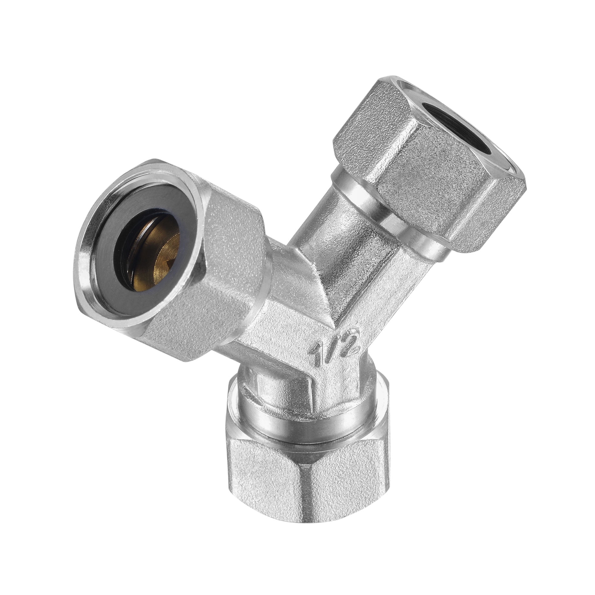 Pipe Fitting G1/2 Female Y Shape 3 Way Wye Hose Connector Adapter ...