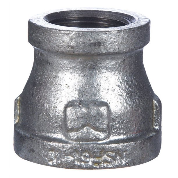 Pipe Fitting, Galvanized Coupling, 2 X 1", B & K, 511-385HC - Walmart ...