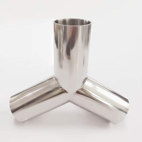 Pipe Fitting PPFT37246 38mm 1.5" Pipe OD Butt Welding Y-Shaped 3 Way SUS 304 Stainless Steel ...