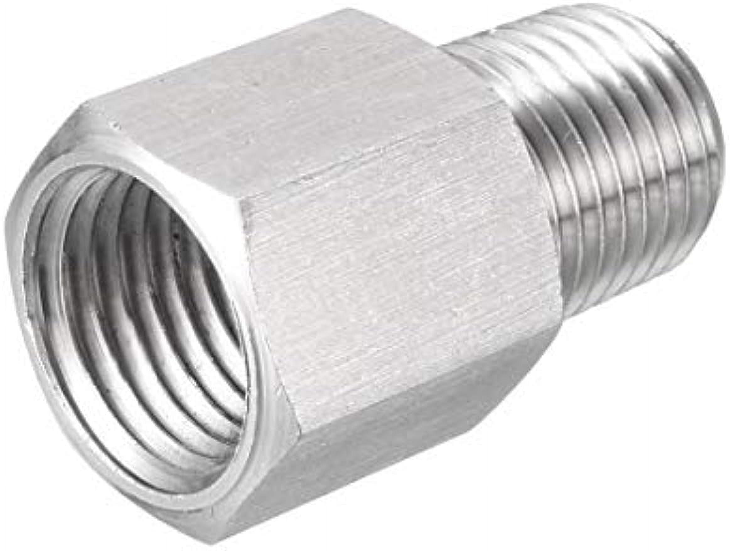 Pipe Fitting Reducer Adapter 1/4 PT Male to M14X1.5 Female, Stainless ...