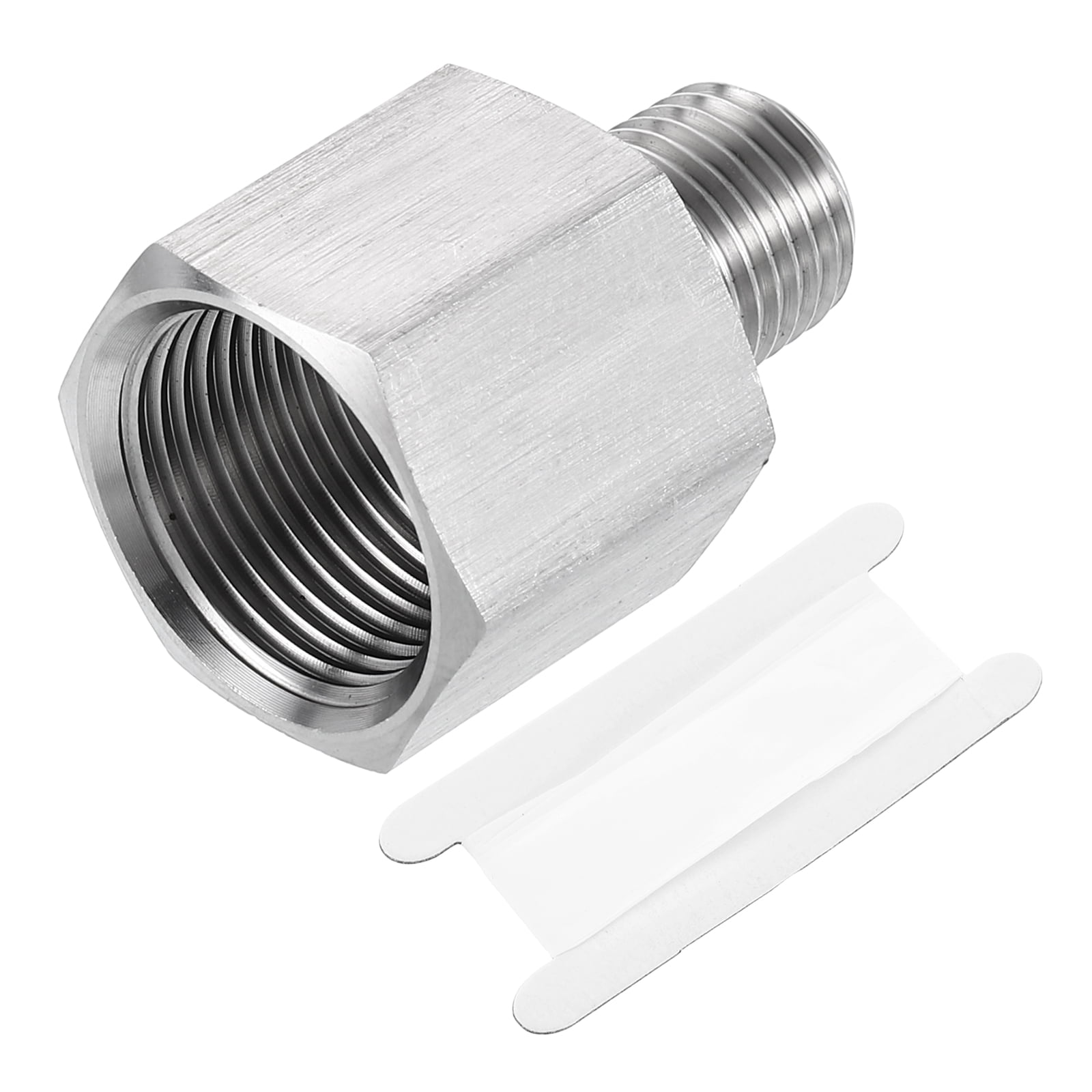 Pipe Fitting Reducing Adapter, 1/4" NPT x M20 Reducer Connector, Silver ...