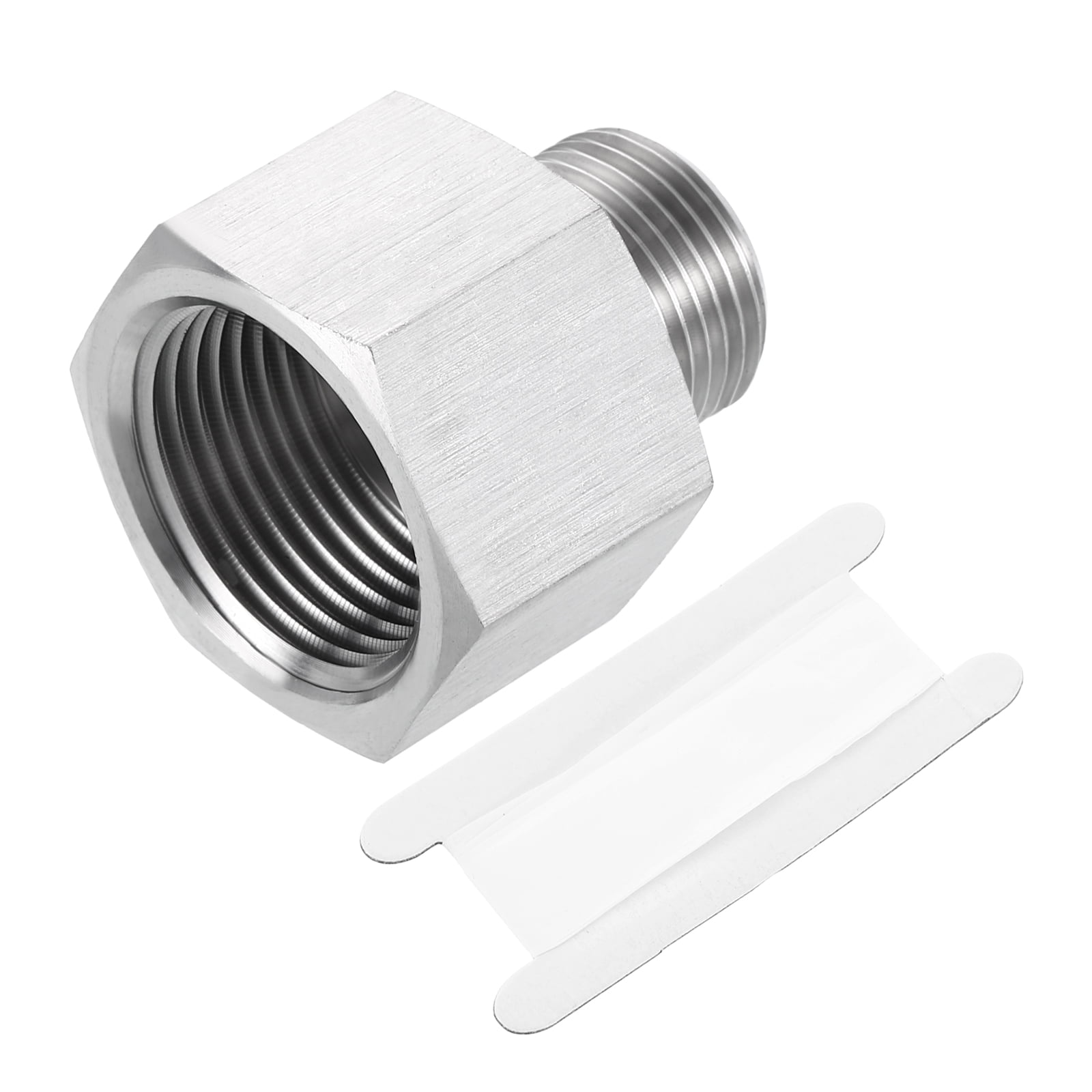 Pipe Fitting Reducing Adapter, M20 x 3/4" NPT Reducer Connector, Silver ...