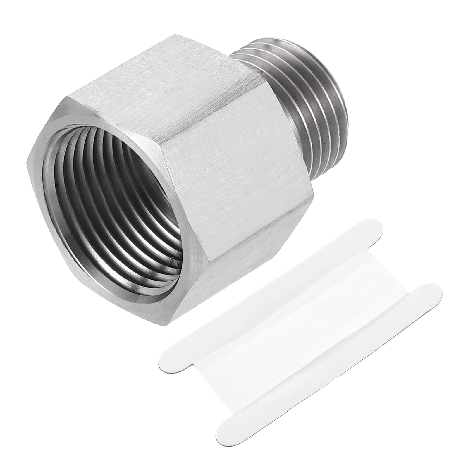 Pipe Fitting Reducing Adapter, ZG1/2" x 3/4" NPT Reducer Connector, Silver - Walmart.com