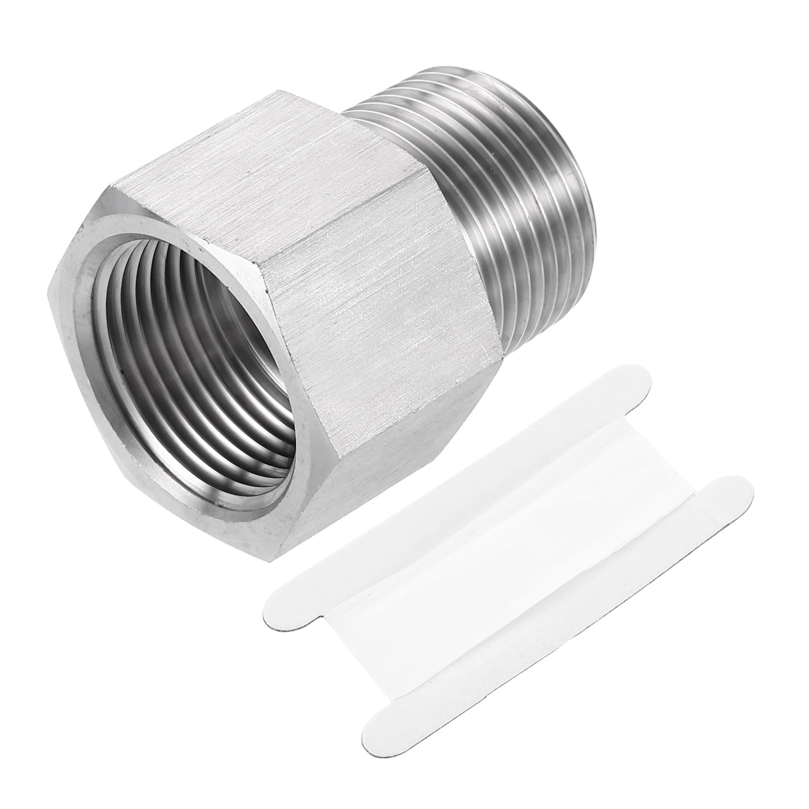 Pipe Fitting Reducing Adapter, ZG3/4" x G3/4" Reducer Connector, Silver ...
