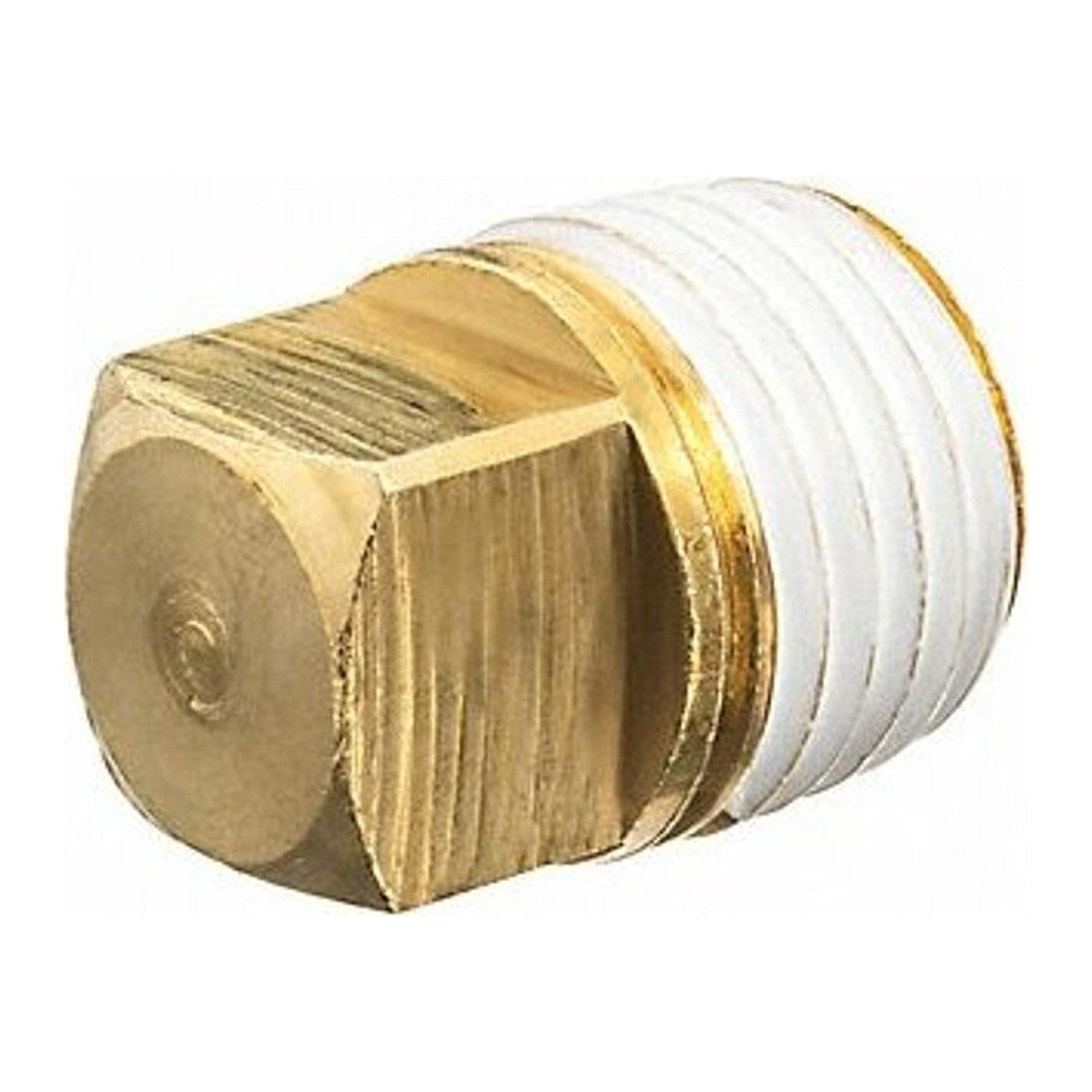 Pipe Fitting w/ Thread Sealant - Brass - Class 125 - Square Head Plug ...