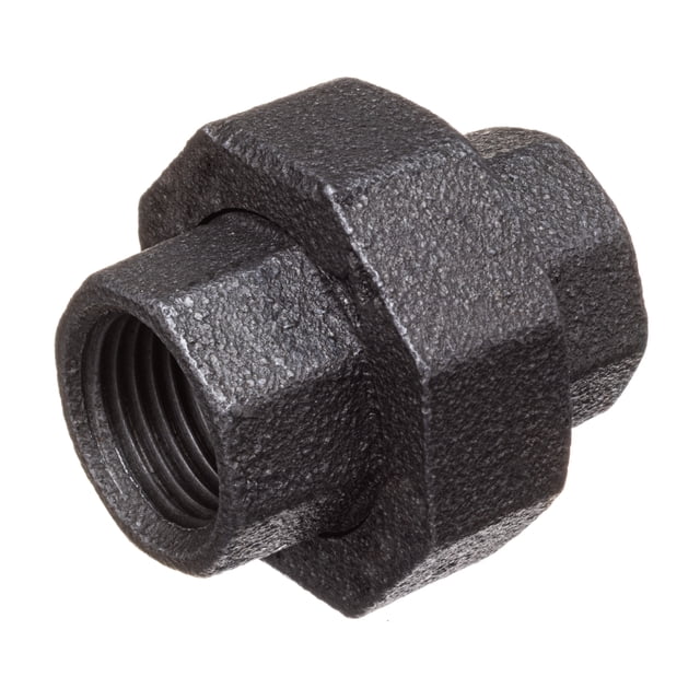 Pipe Fittings - Black-Coated Malleable Iron - Class 150 - Union - 1-1/2 ...