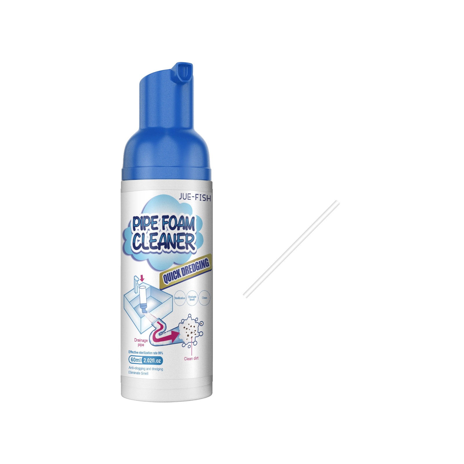 Pipe Foam Cleaner,for Dissolves Food Leftovers,Oil and Hair,Pipe Foam ...