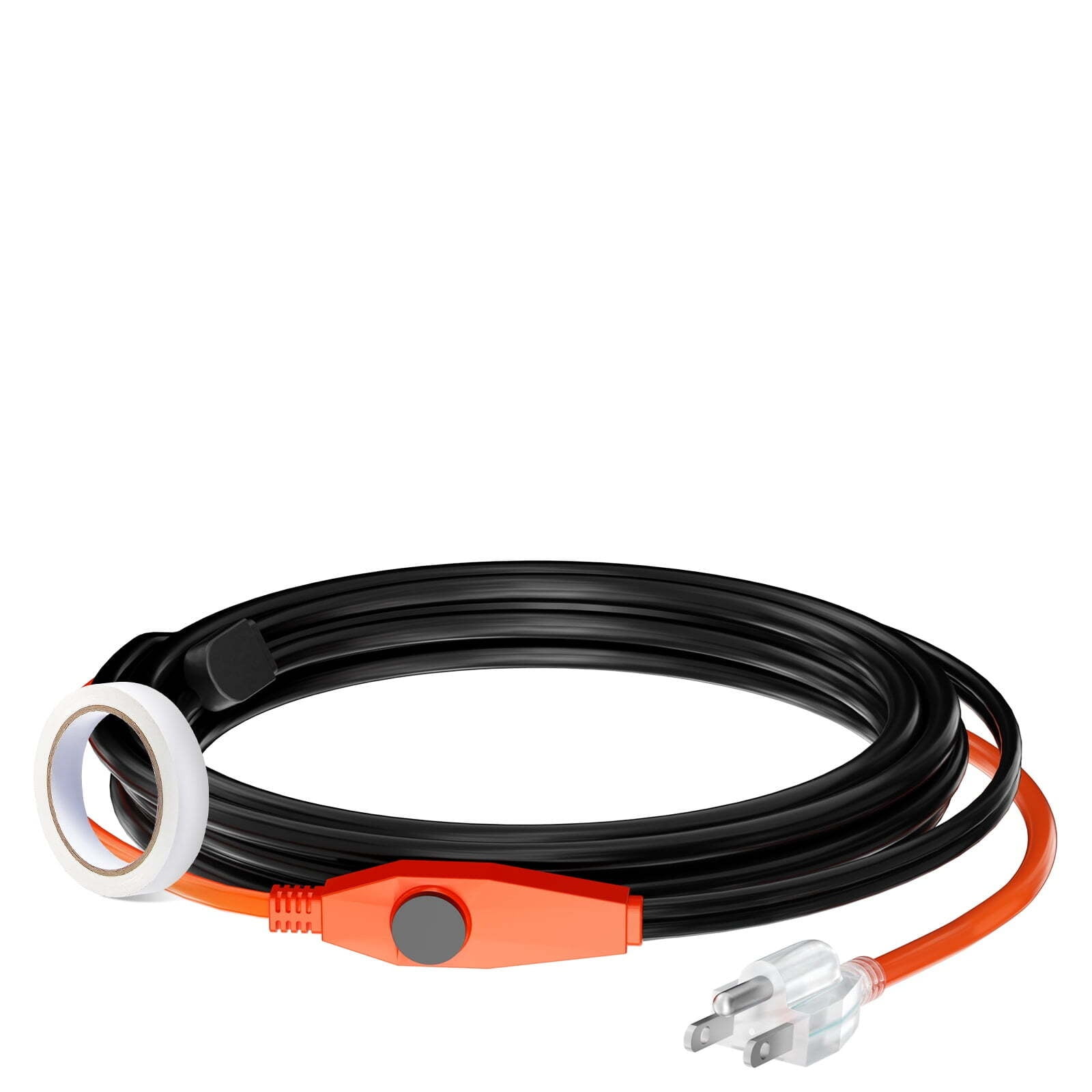 Pipe Heating Cable, 30FT 7W/FT Heating Strip for Tubes, Integrated ...