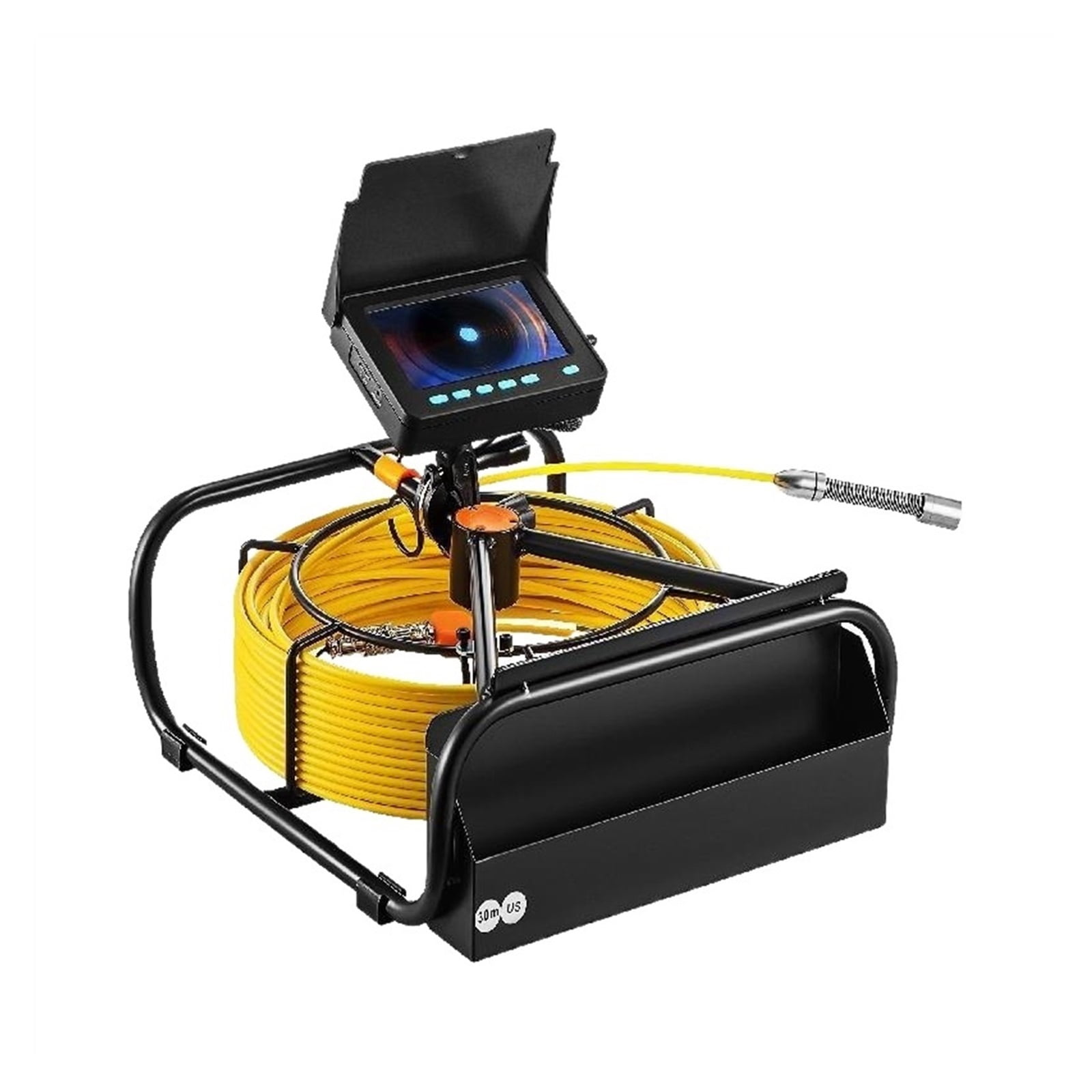 Pipe Inspection Camera DVR 16GB Micro SD Card 4.3in Monitor 10/20/30M ...