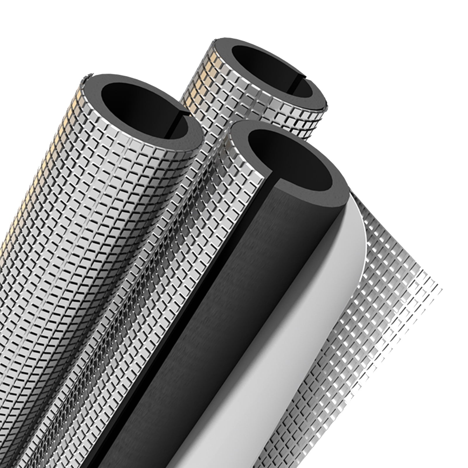 Pipe Insulation Foam Tube, Insulating Foam Pipe Covers with Aluminum ...